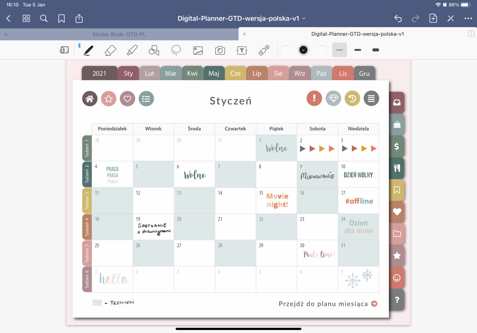 Digital Planner 2021: planner cyfrowy oparty na najlepszej metodzie ...